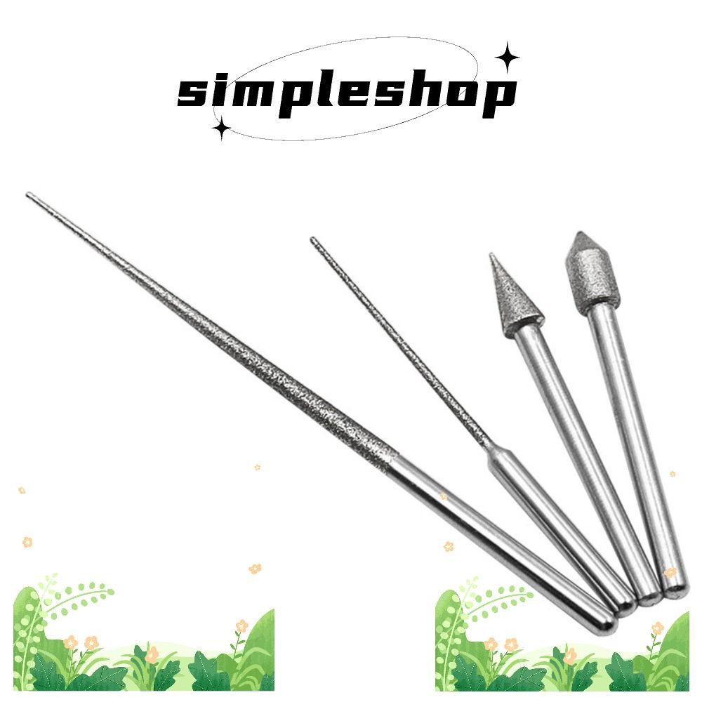 SIMPLESHOP เข็มชี้เพชร, เครื่องประดับหยก Reaming หินเคล็ดลับแกะสลักเข็ม, ขัดทนทาน 3 มม. Shank ...