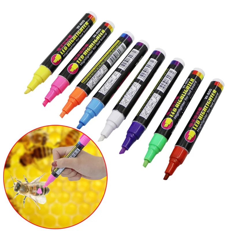 1 ชิ้น Queen Bee Marking Marker ชุดปากกา 8 สีการเลี้ยงผึ้งและ Bees ...