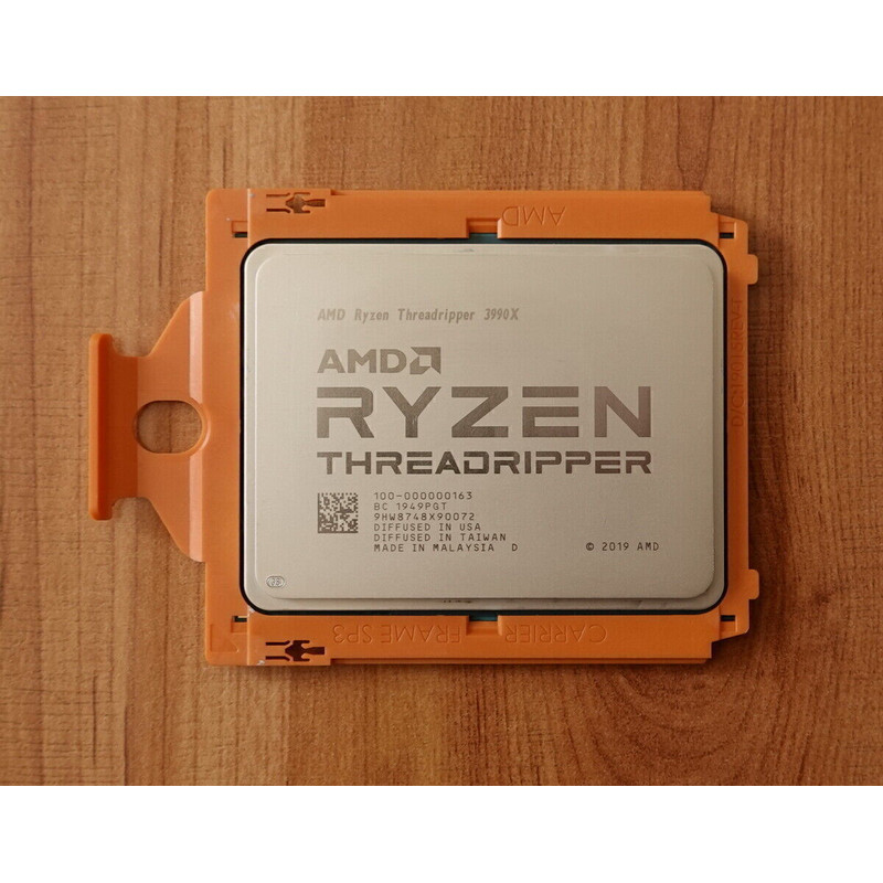 ใหม่ AMD Ryzen Threadripper 3990X CPU โปรเซสเซอร์ 64 แกน 2.9GHz CPU ...