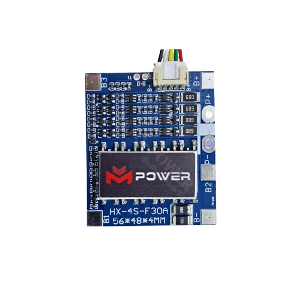 Battery Management System (BMS) BMS LiFePO4 4S 32650 3.2V 30A แผ่นบอร์ดโมดูลป้องกันแบตเตอรี่ ...