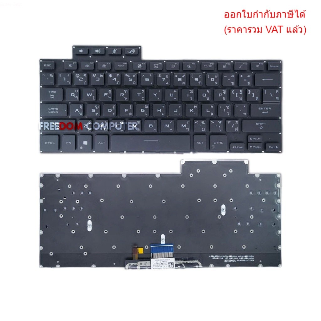 KEYBOARD คีย์บอร์ด ASUS Zephyrus ROG 16 G16 GA503 15 GU603 M16 GU603HE ...
