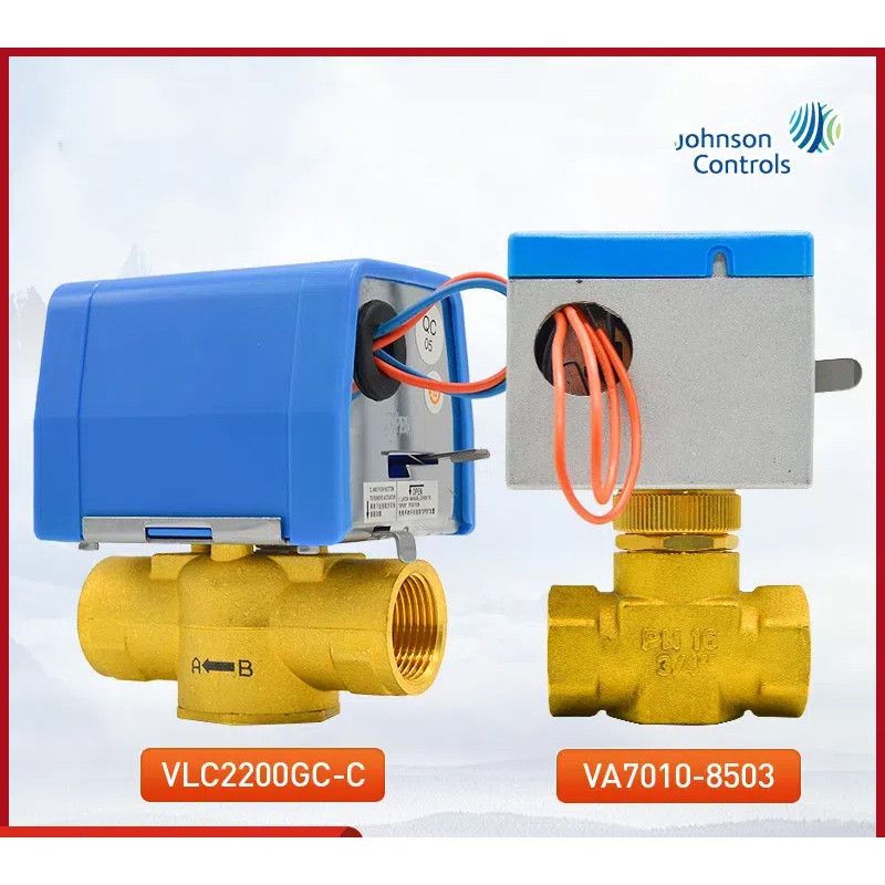 Johnson Jiangsen วาล์วสองทางไฟฟ้า VA7010-8503-C พัดลมดิสก์เบรกท่อโซลิน ...