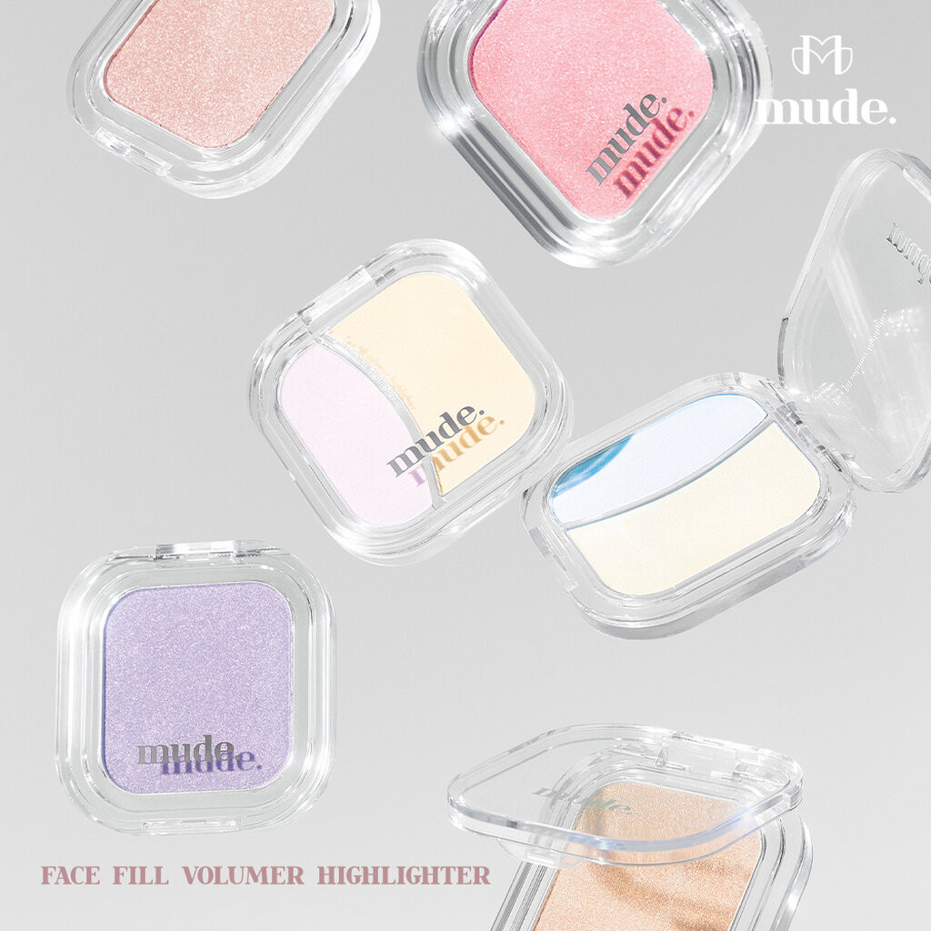 MUDE FACE FILL VOLUMER HIGHLIGHTER 4.2G. (ไฮไลท์ NON PEARL / PEARL ...