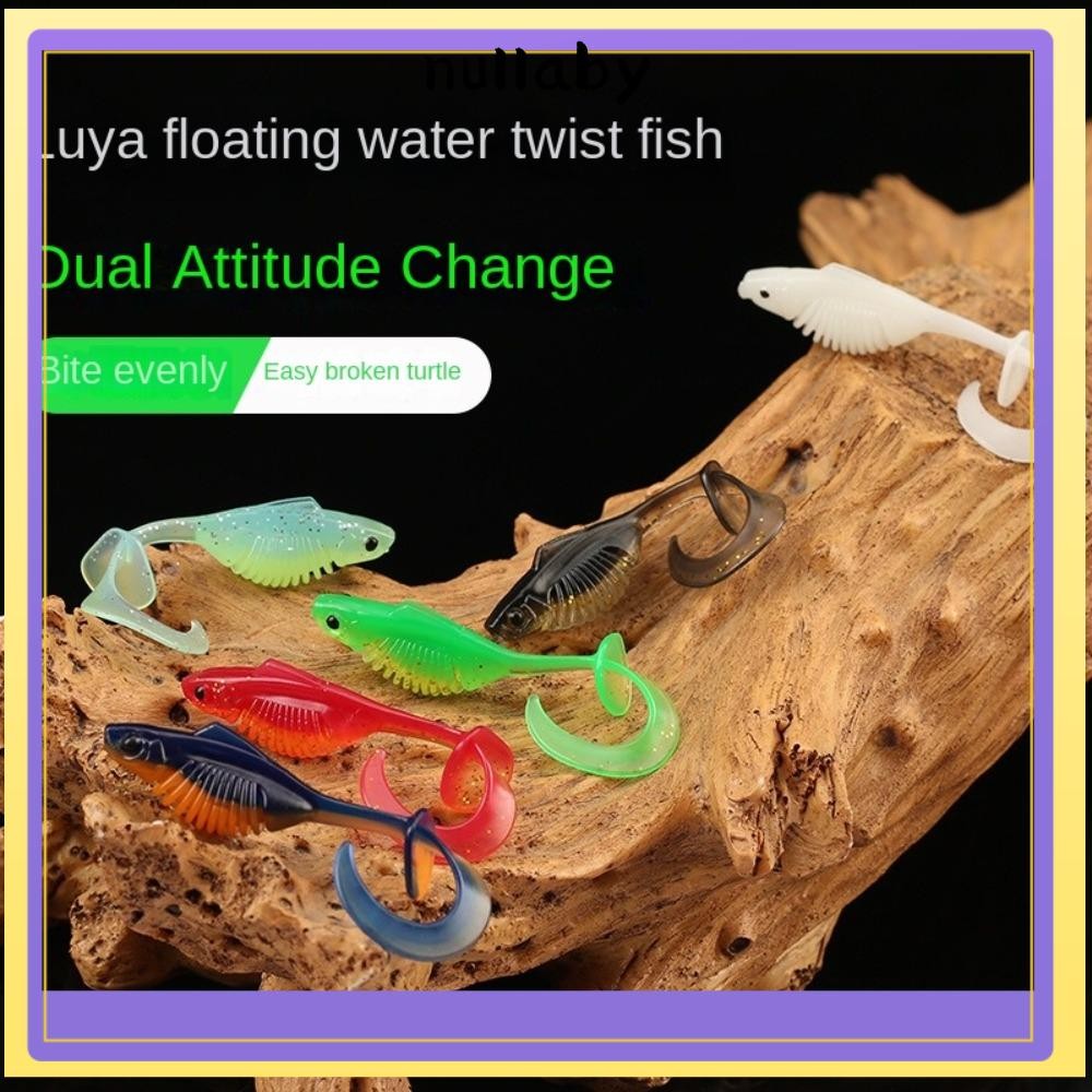 NULLABY 10PCS Fishing Soft Lures, PVC 6 สี Fishing Jig Lure ...