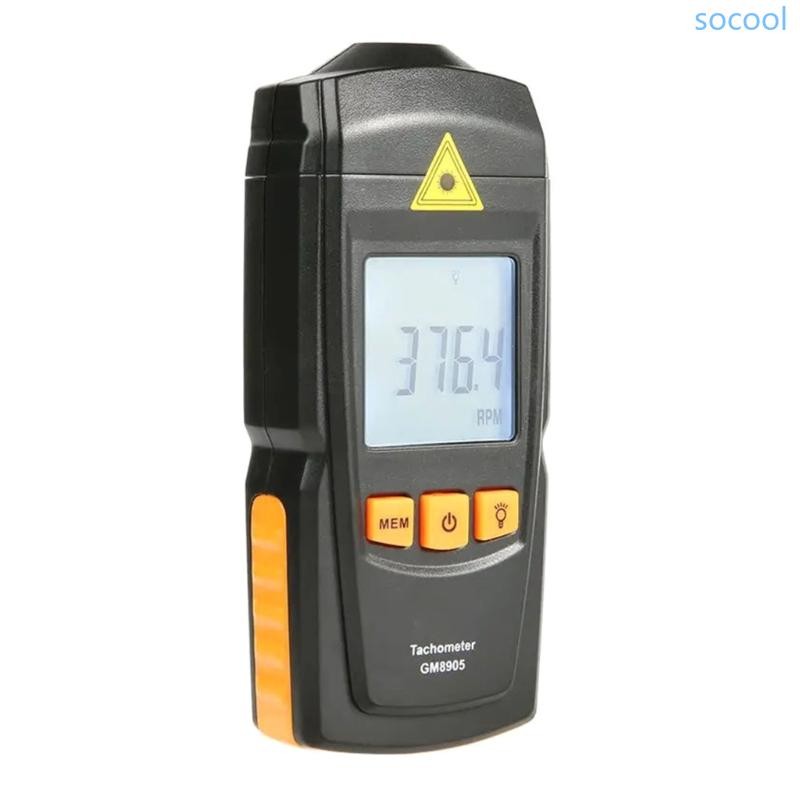 Soc* Digital Lasers Tachometer 2 5-99999RPM Meter เครื่องวัดความเร็วจอ ...