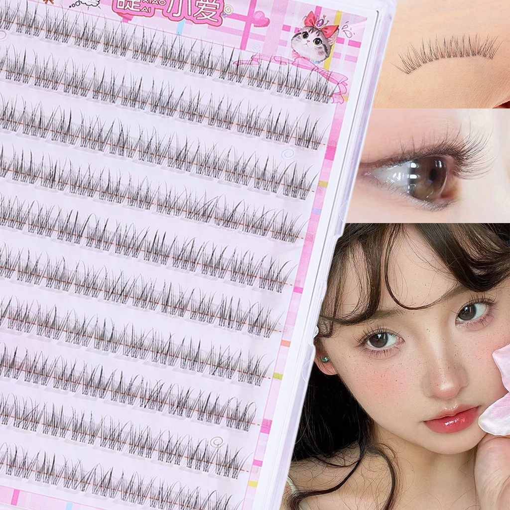 Natural Volume Fluffy Lightweight Faux Lashes - 8-10 มม.หางปลานุ่มพิเศษ ...
