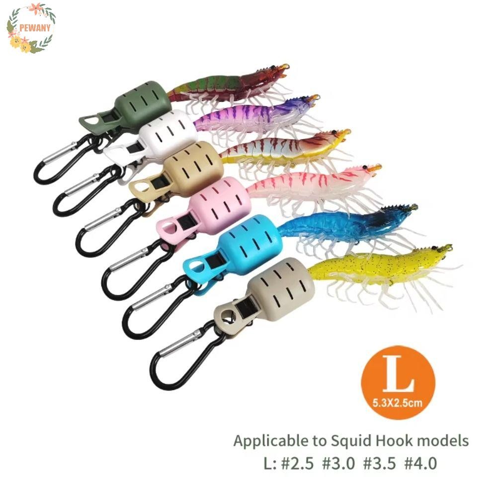 PEWANY 6 ชิ้น/เซ็ตชุดป้องกันเหยื่อ,พร้อม Carabiner Lure Egi Hook Cover ...