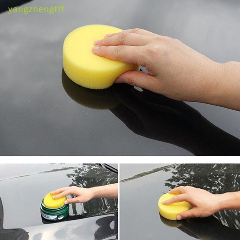 [yangzhengfff] ฟองน้ําขัดเงาแว็กซ์กลมรถยนต์ โฟมความหนาแน่นสูง ...