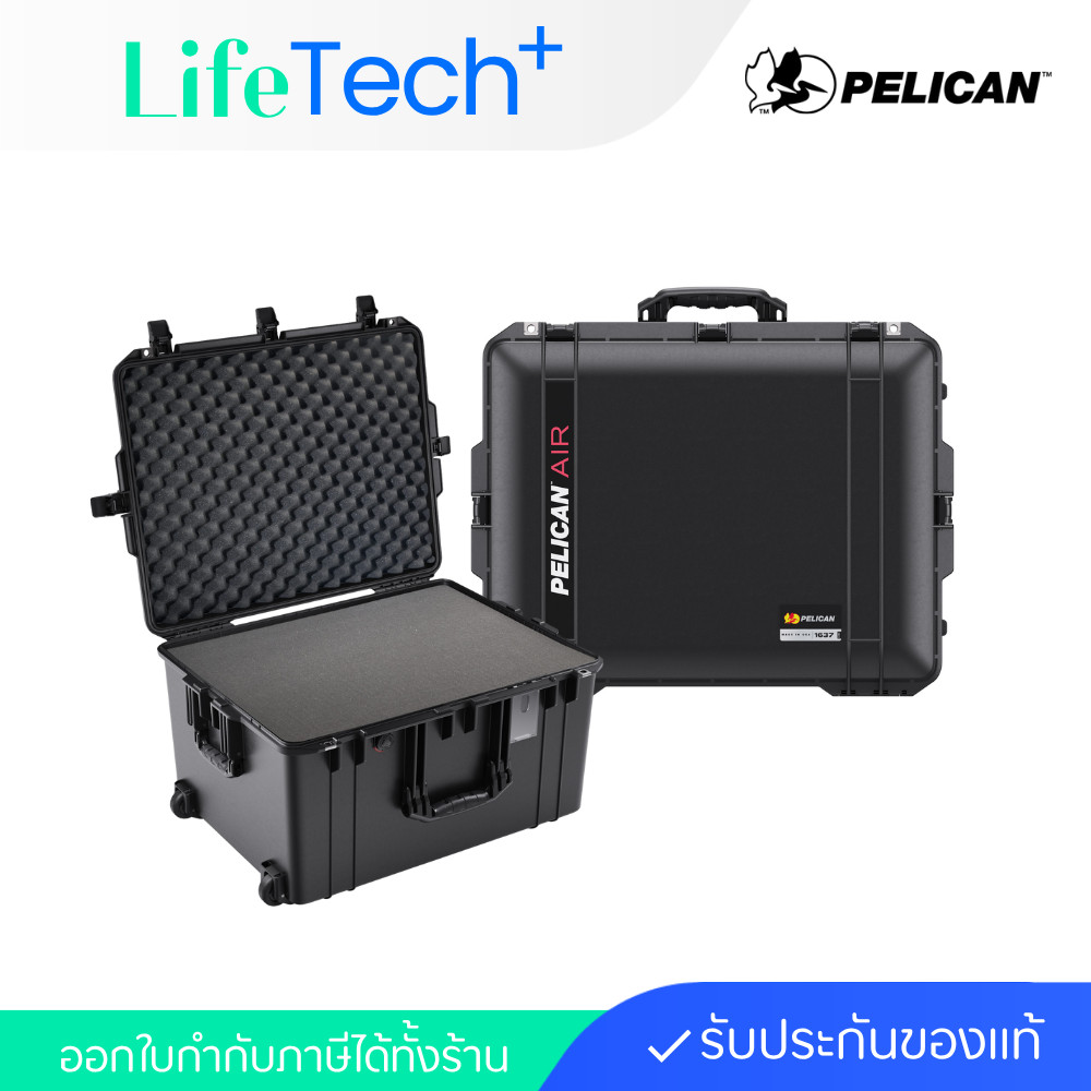 Pelican 1637 Air Case With Foam-Black (ประกันศูนย์ไทย)กล่องกันน้ำกันกระเเทก | Shopee Thailand
