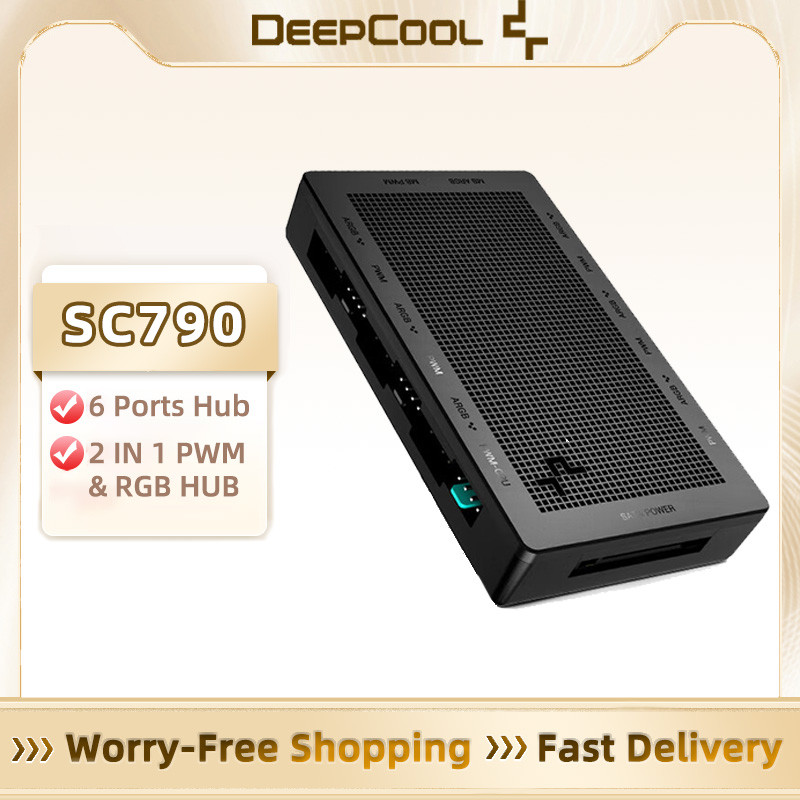 DeepCool SC790 1 ถึง 6 PWM & ARGB Hub Magnetic Attraction 5V 3pin ARGB ...