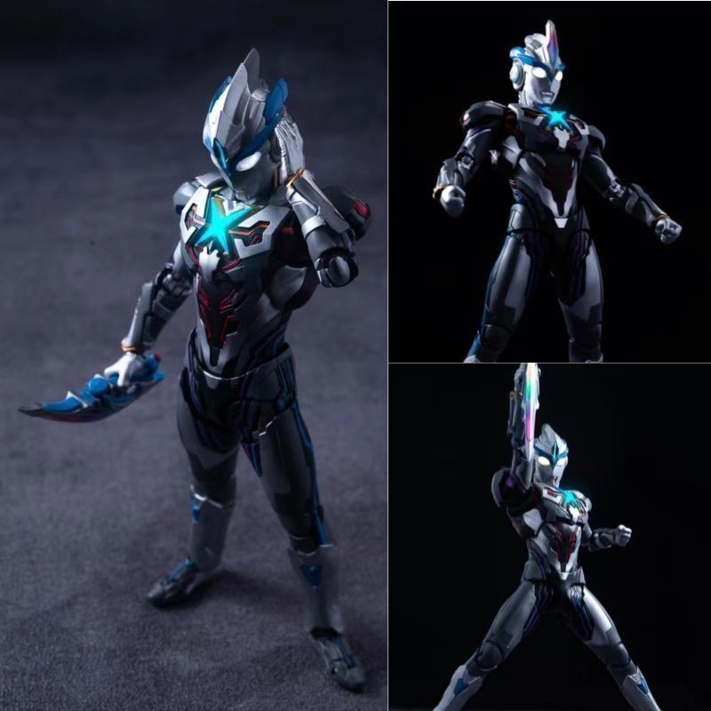 ใหม่ Golden Sero Ultraman ของเล่นรูป Super Movable Figure Beyond Aix ...