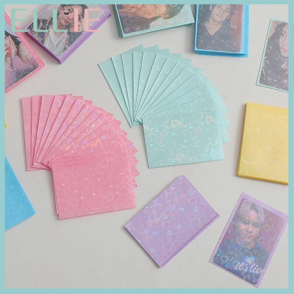 ELLIE 20 ชิ้น/แพ็คถุงเก็บ,Glittery Love Heartการ์ดป้องกัน,PVC Kpop Idol ...