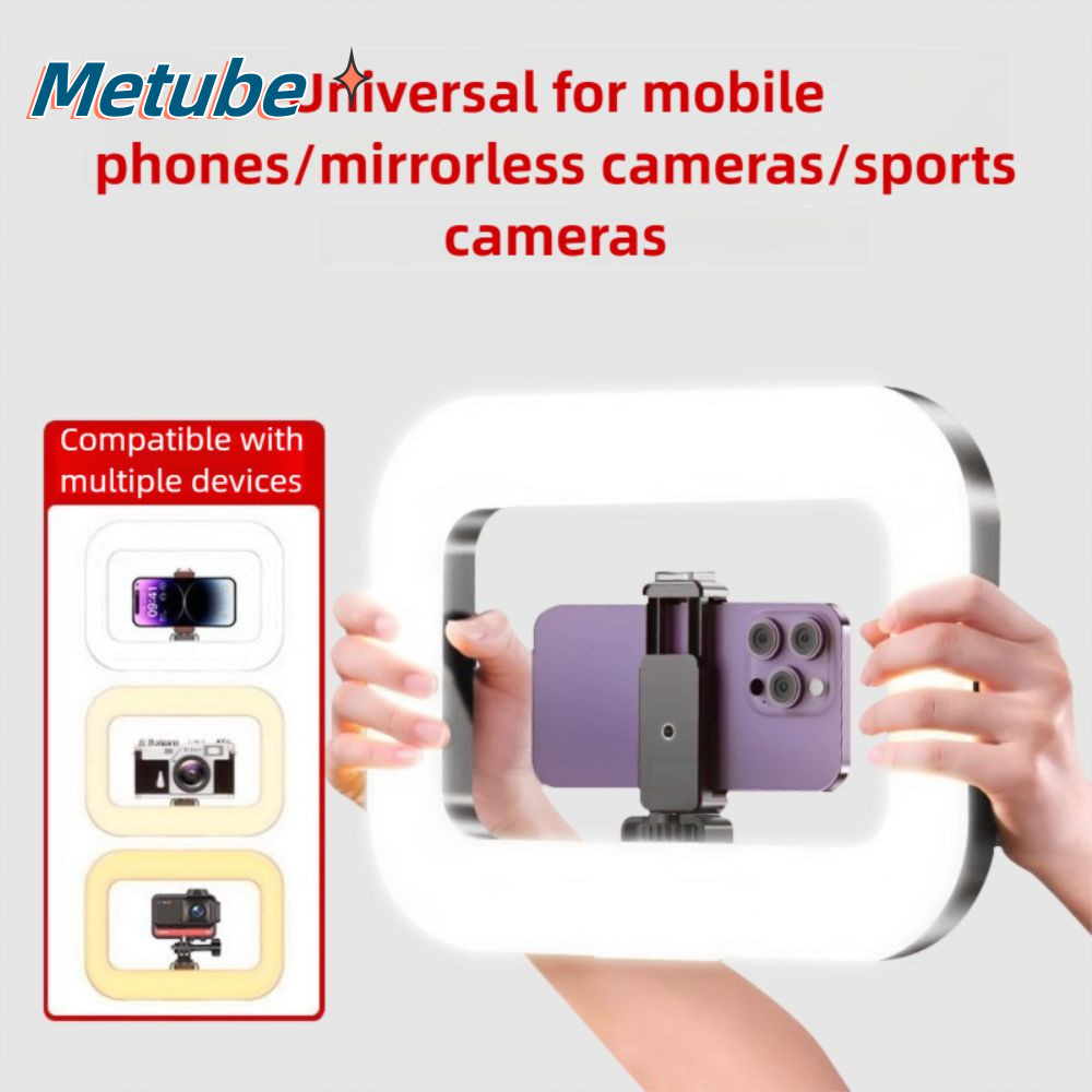 METUBE ไฟวงแหวนเซลฟี่ บลูทูธรองรับสากล ไฟเติม 3 สี , ไฟหรี่แสงได้แบบ ...
