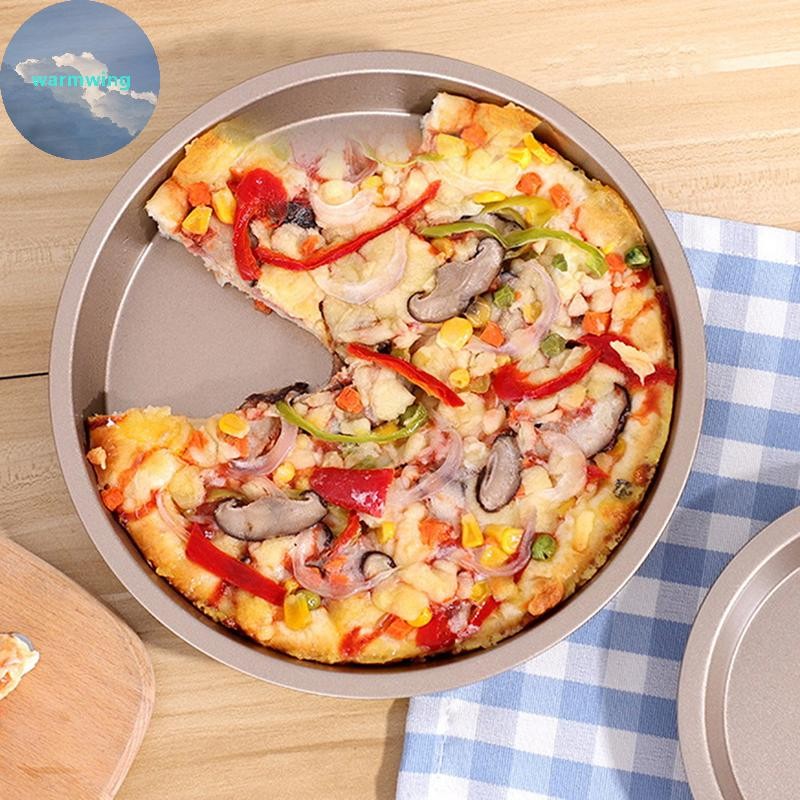 Warmwing 10/9/8/7/6 นิ้ว Non-stick แม่พิมพ์อบ Air Fryer หม้อถาดกลม Pan Roasting พิซซ่าตะกร้าเค้ก ...