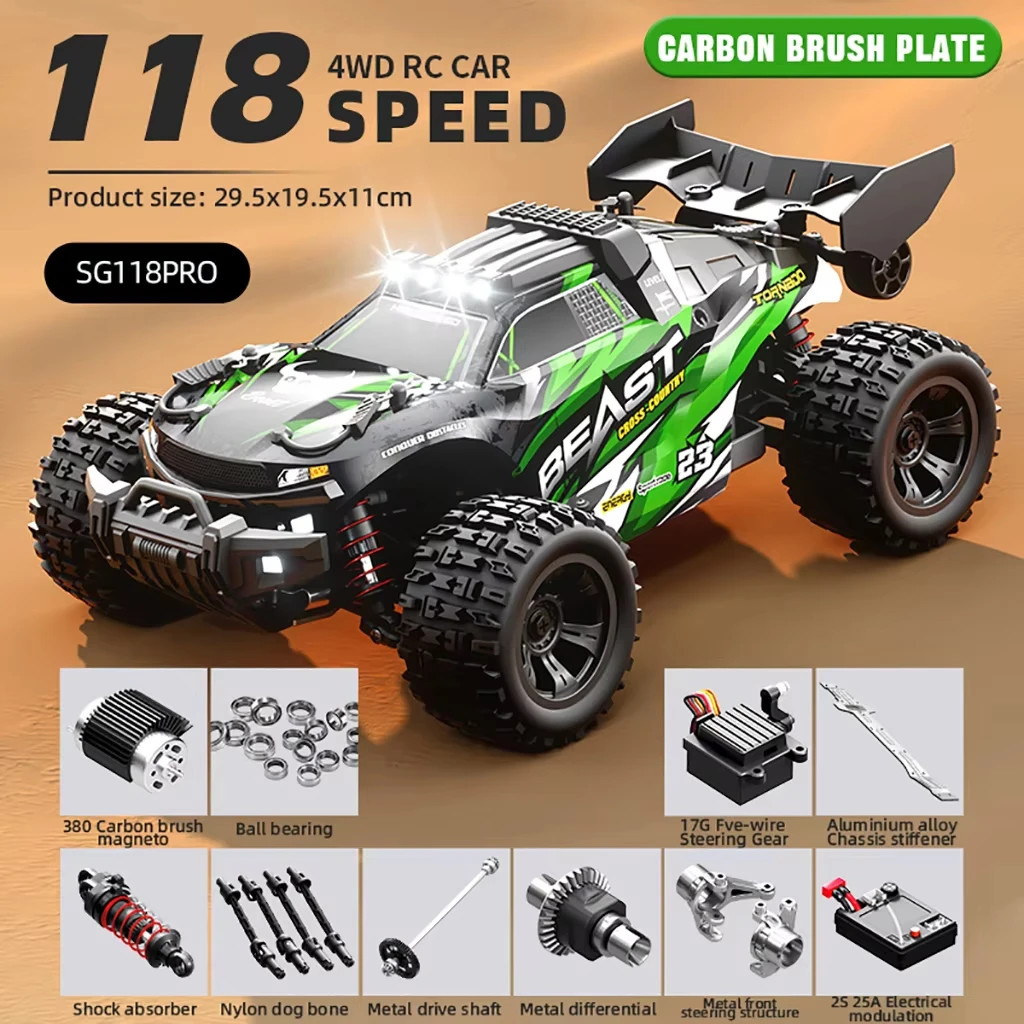 ️ 55กม./ชม. ️ZLL SG118 PRO MAX 1:16 4WD RC รถความเร็วสูง Off Road รถ ...