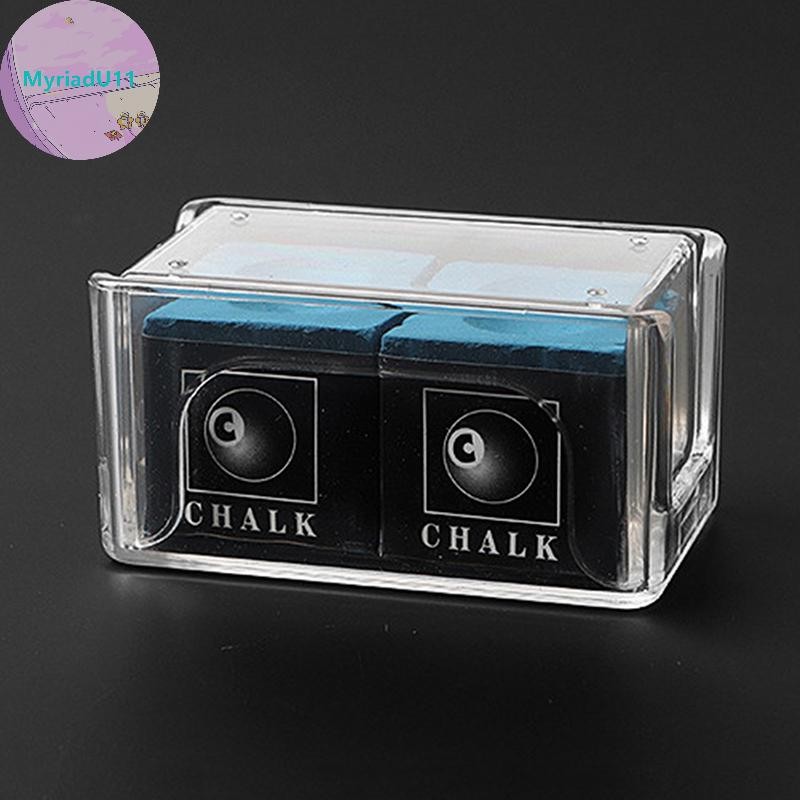 MyriadU บิลเลียดชอล์กเก็บกล่องอะคริลิคพลาสติก Carom Pool Chalk Cube ...