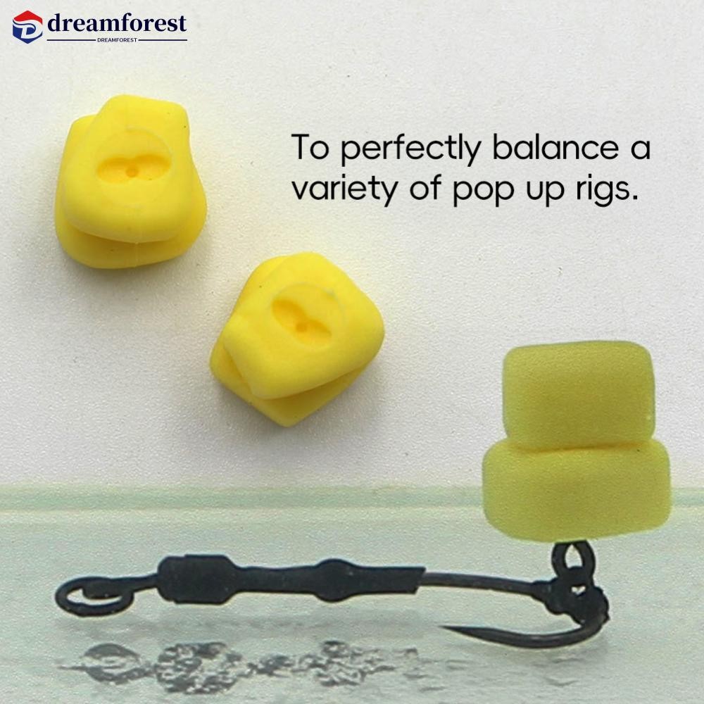 DFS 10PCS Double Corn Float Bead สไตล์ยุโรป เหยื่อปลาคาร์พ ตกปลาช้า-จม ...
