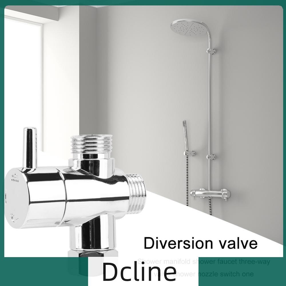 Faucet T Adapter Chrome Shower Head Diverter Valve Anti-scratch 3-Way ...