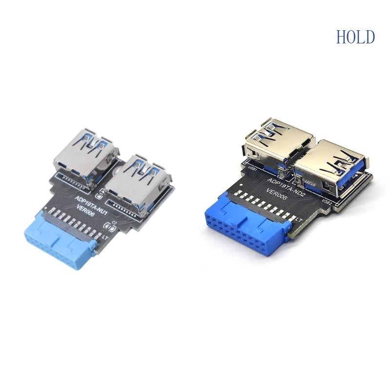 ฤดูร้อนอะแดปเตอร์ USB HUB Header 19Pin to USB Connector 2 พอร์ต USB3 0 ...