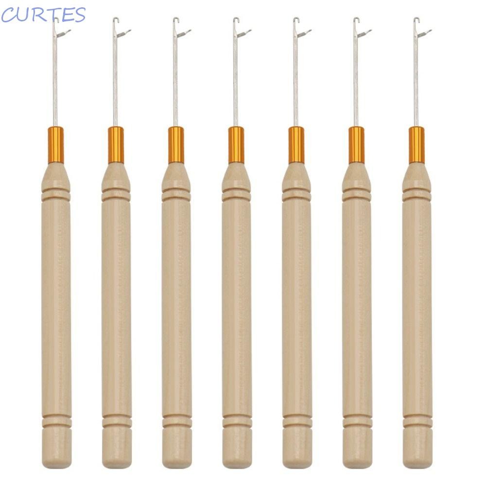 เส้นโค้ง 3ชิ้น/เซ็ต Krochet ตะขอ เข็มทอผ้าตะขอ ทุเรียนล็อคผมเครื่องมือ ...