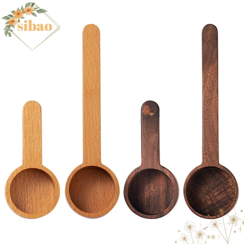 SIBAO ช้อนตวงเครื่องมือวัดเมล็ดกาแฟ Scoop อุปกรณ์ครัวไม้ | Shopee Thailand
