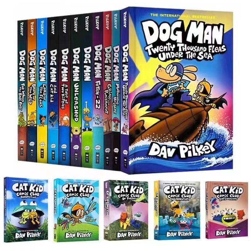 หนังสือ Dog Man และ Cat Kid Comic Club เป็นหนังสือการ์ตูนแนวตลก ...