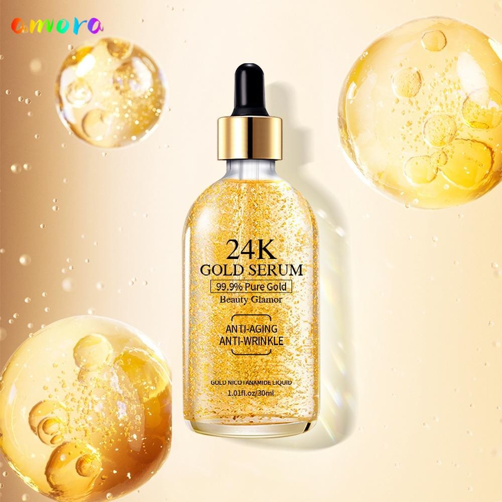 AMORA Gold Face Serum, ลดเลือนริ้วรอย Day And Night Nicotinamide ...