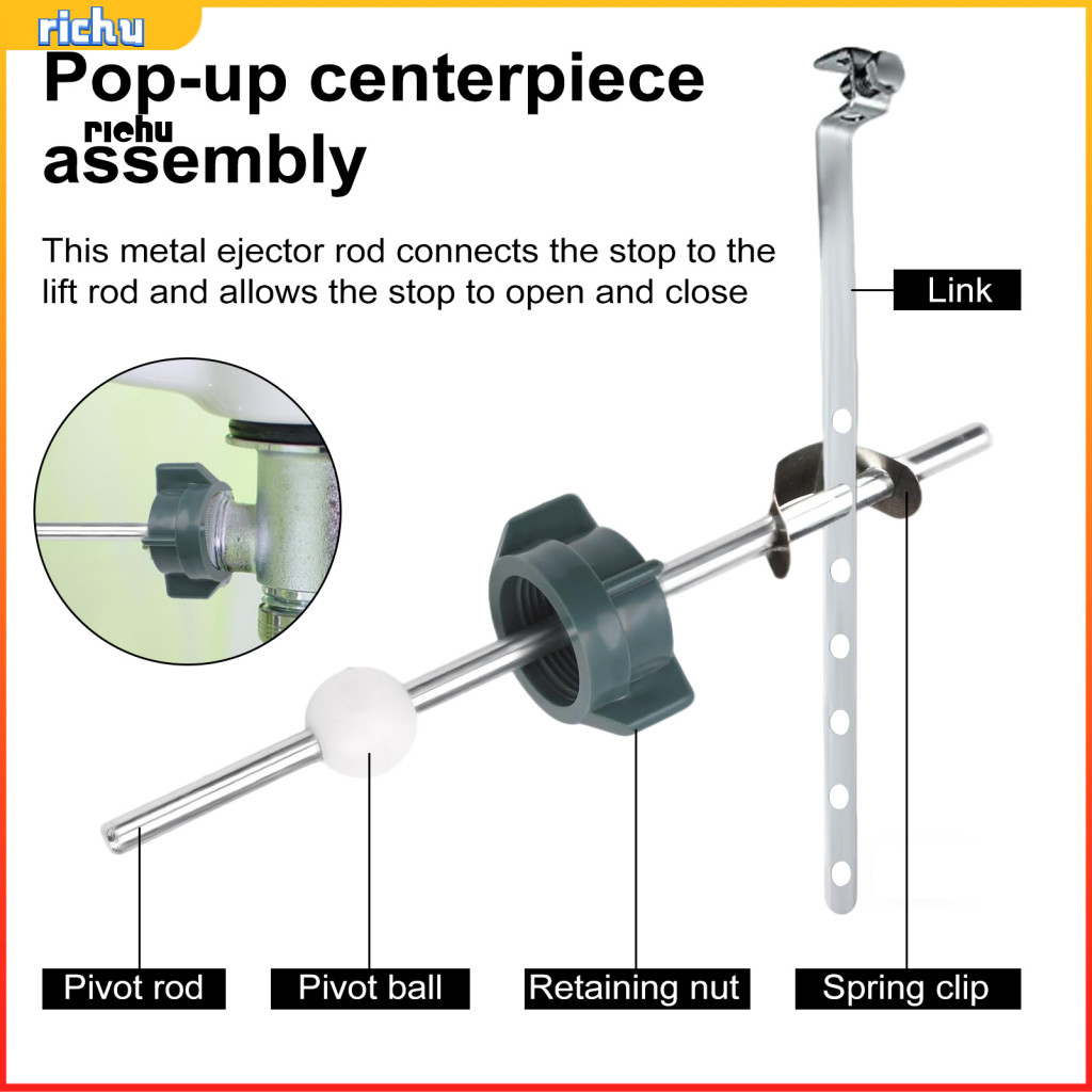 [richu] Sink Stop Pivot Arm Lift Rod Connector ราคา Pfister Pop-up Sink ...