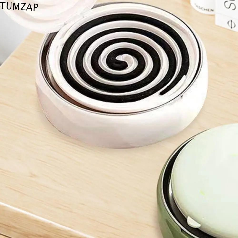 TUMZAP ที่วางม้วนยุง, ป้องกันยุงพร้อมถาดวางขดลวดยุง, แบบพกพาทนความร้อนฐานมั่นคงไม้จันทน์กระถาง ...