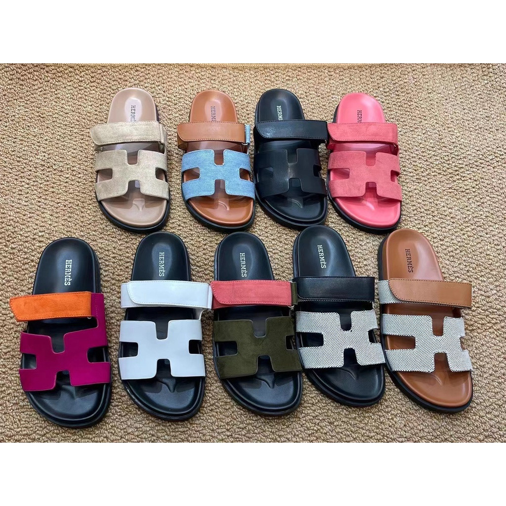 รองเท้าแตะและรองเท้าแตะส้นแบนรูปตัว H ของ herm.s | Shopee Thailand