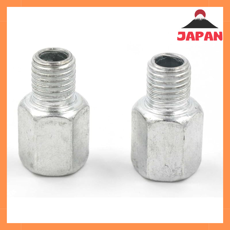 Motorcycle Mirror Screw Adapter Set - 8mm & 10mm, Black & Silver, Right ...