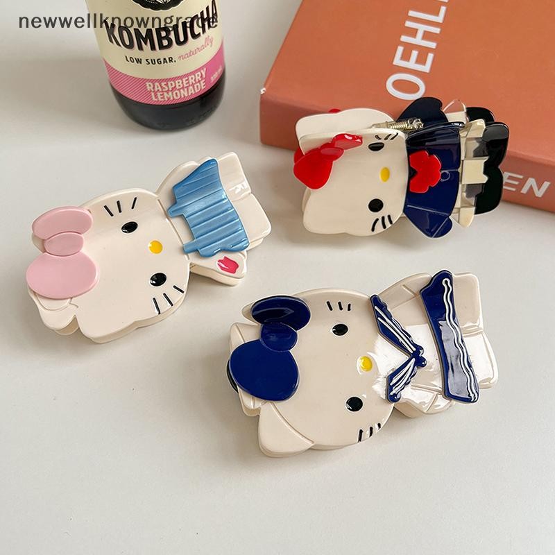 NWTH Kawaii Sanrio Y2K Hello Kitty กิ๊บติดผมการ์ตูนน่ารักกรงเล็บผม ...