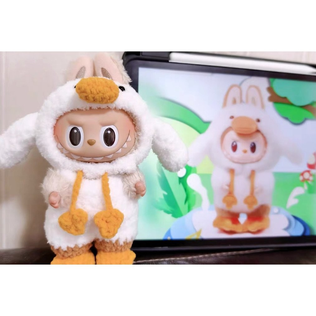 Labubu Handmade Doll Clothes Forest Fairy Tale Vinyl Clothes Knitting ...