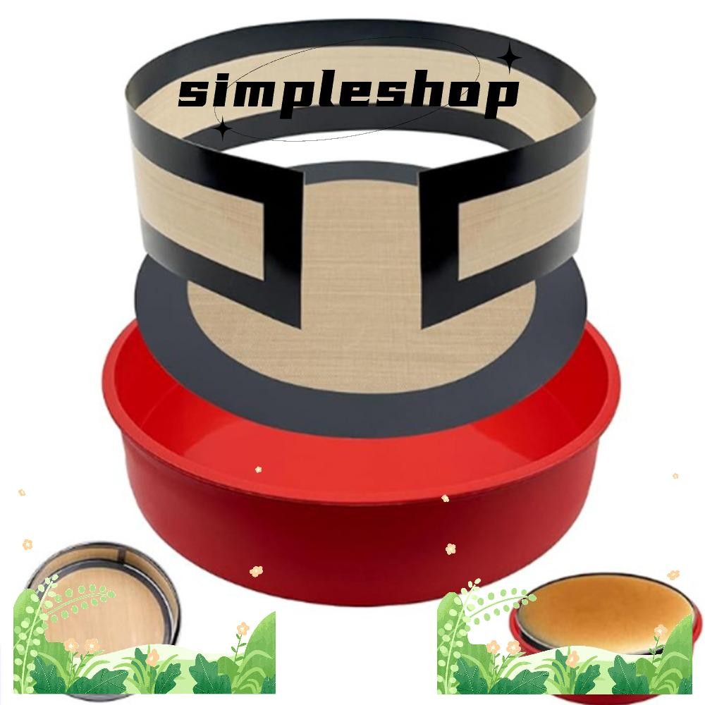 SIMPLESHOP ชุดแผ่นรองอบ, แผ่นรองอบซิลิโคนก้นแบนแบบใช้ซ้ําได้, ทําความสะอาดง่ายทนความร้อน ...