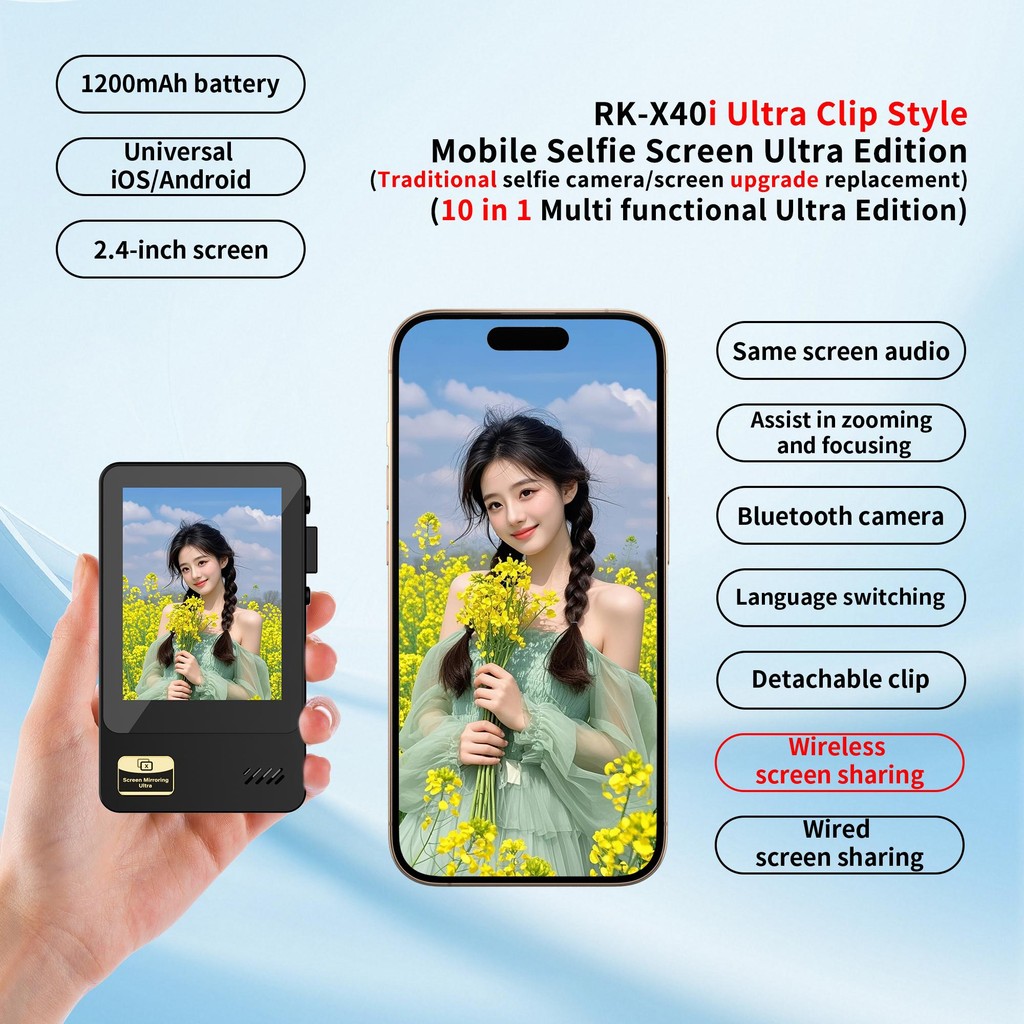 อัพเกรดล่าสุด 10-in-1 Selfie Screen Monitor Multi Functional Ultra ...
