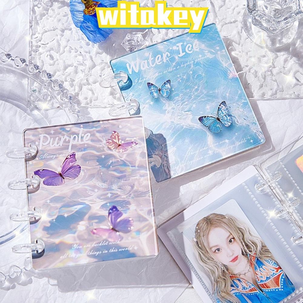 อัลบั้มการ์ด WITAKEY, Mini PP Photocard Binder, 2025 3 นิ้วพร้อมผีเสื้อภายใน 20 หน้าในอัลบั้ม ...