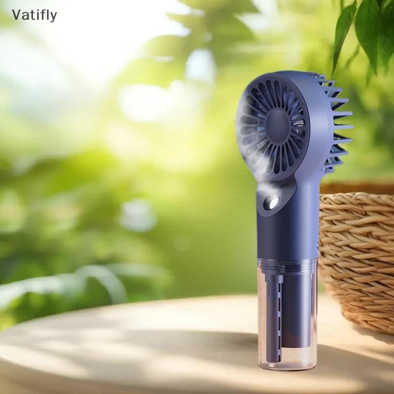 ใหม่ Mini Handheld Humidifier Fan Portable Mist Fan USB Fast Charging ...