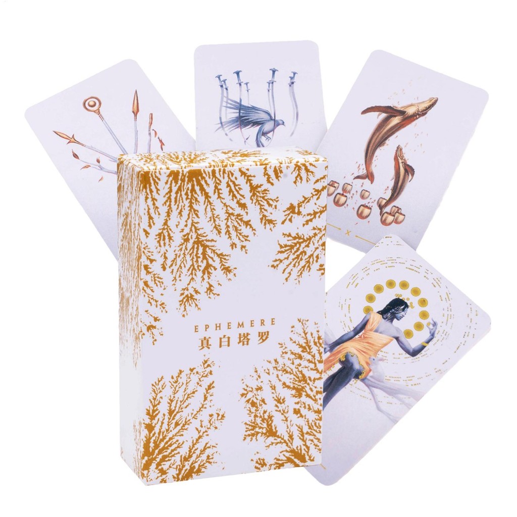 True White Tarot Cards Deck Beginner Tarot Learning Gidance Fortune ...