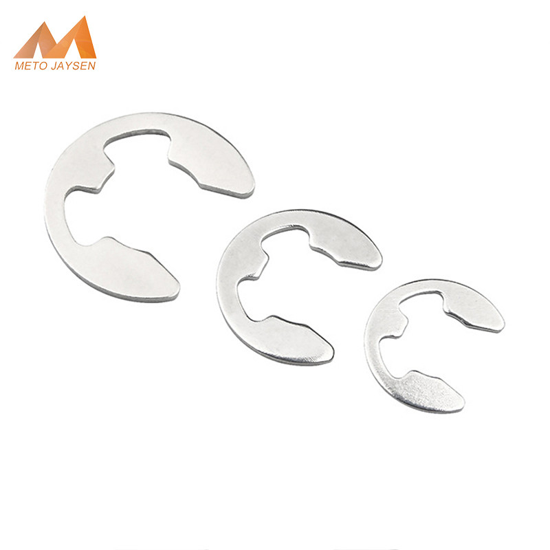 304 สแตนเลส E คลิปเครื่องซักผ้าแหวนยึด Circlip สําหรับเพลา Fastener M1 ...