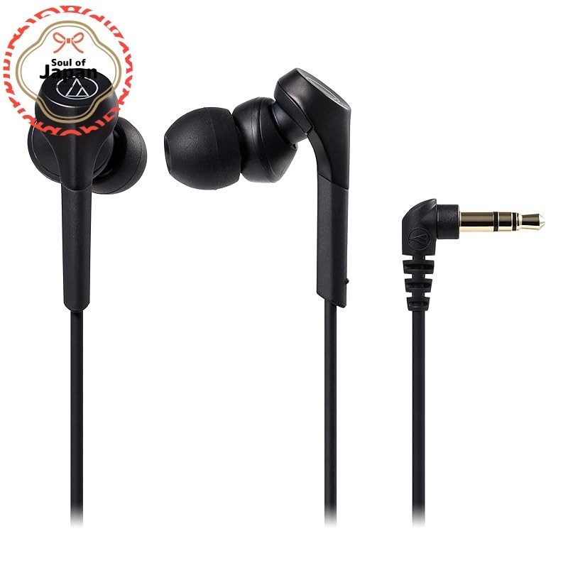 Audio-Technica ATH-CKS550X BK SOLID BASS Canal-type Earphones Wired ...