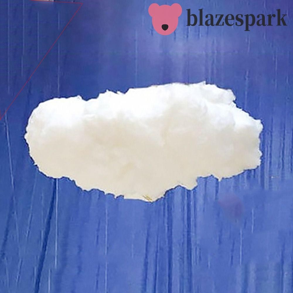 BLAZESPARK ประดิษฐ์ผ้าฝ้ายรันเวย์ตะกั่วสีขาว 3D ตกแต่งวันเกิด DIY งานแต่งงานจัดหิมะการถ่ายภาพ ...