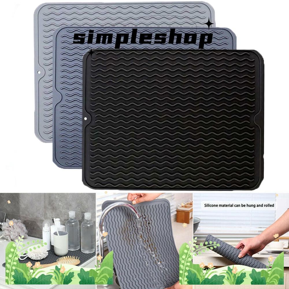 SIMPLESHOP แผ่นฉนวนกันความร้อน แผ่นรองระบายน้ําแบบพับได้ ที่วางจาน แผ่นรองจาน Wave | Shopee Thailand