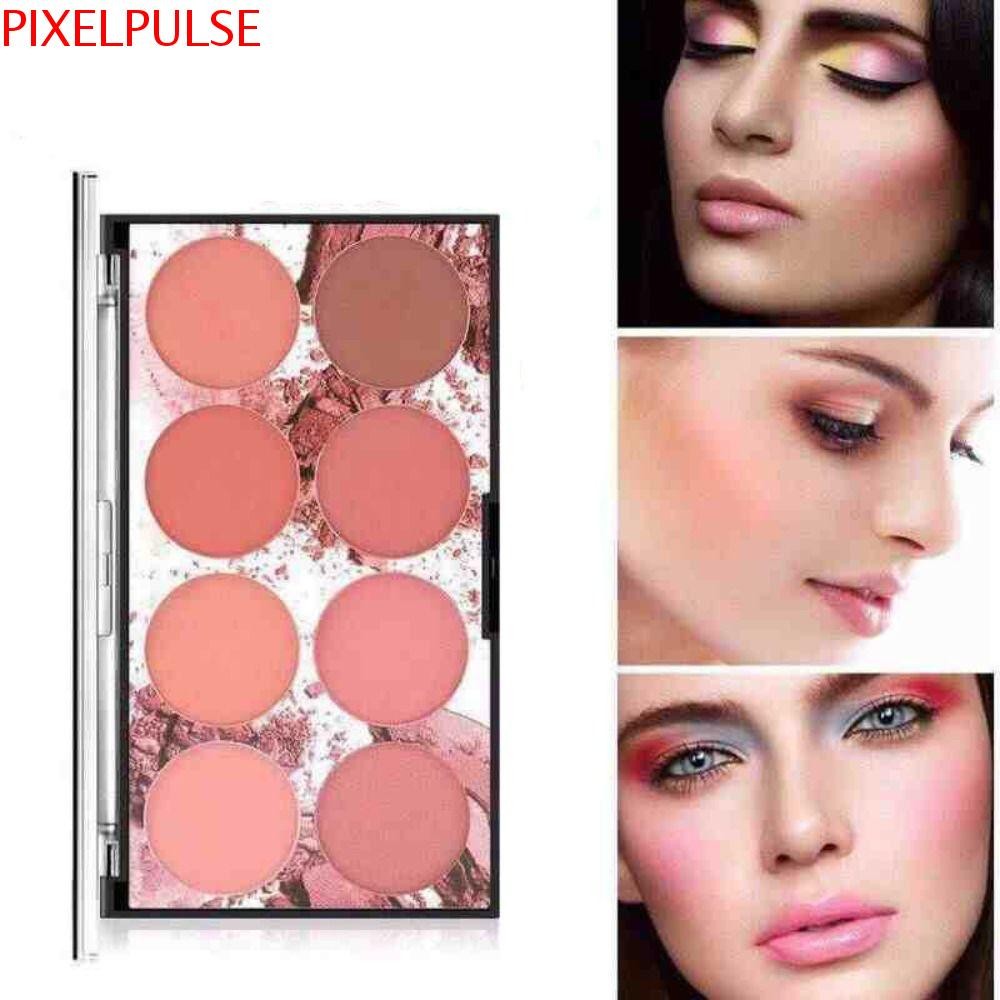 PIXELPULSE Powder Blusher, Long-lasting Brightening Effect Matte Blush ...