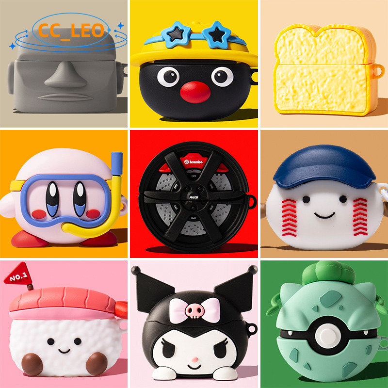 For EDIFIER X2 Plus Case 3D Cartoon Baseball Toast Bread Silicone Soft Case For EDIFIER X2 Plus ...