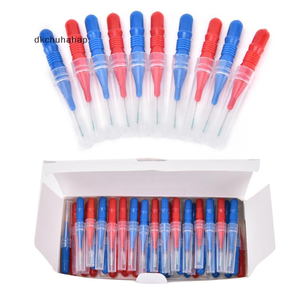 [DKC] 50X Clean Tooth Floss Head Hygiene Dental Plastic Interdental ...