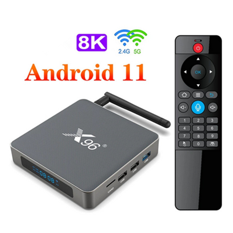 กล่องรับสัญญาณเสียงอัจฉริยะ X96 X6 Android 11.0 RK3566 8G/64G 8K WiFi สองแบนด์ Bluetooth ...