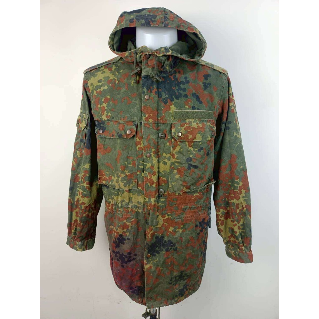 H551 🇩🇪เสื้อทหาร GERMANY ARMY (ของแท้) อก 48 ลายตุ๊กแก (อ่านรายละเอียด ...