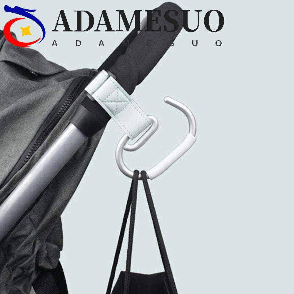 ADAMESUO ตะขอรถเข็นเด็ก, PU สีทึบตะขอแขวน, Creative Cart Organizer การ์ตูนรถเข็นเด็กอุปกรณ์เสริม ...
