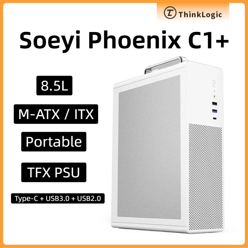 Soeyi Phoenix C1+Case เคสคอมพิวเตอร์ขนาดเล็ก MATX/ITX เคสเดสก์ท็อป 8.5L ...