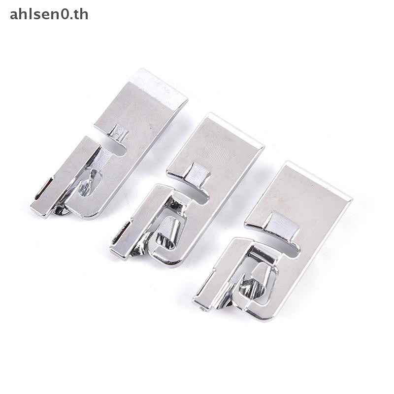 Ahlsen0 3 ชิ้นอุปกรณ์เย็บผ้า N ม้วน Hem จักรเย็บผ้า Presser เท้าชุด th | Shopee Thailand